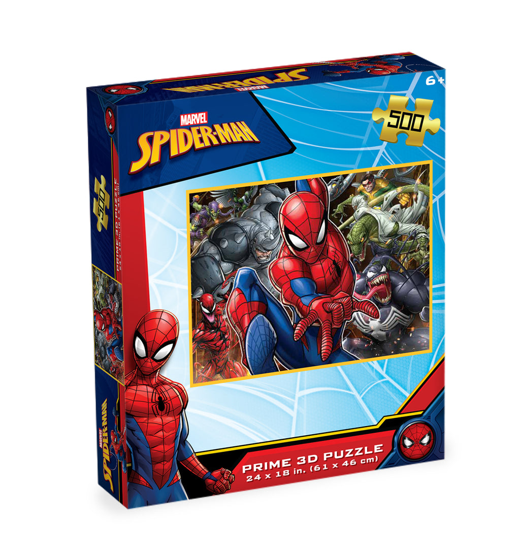 Puzzlr Spiderman Marvel 3D Jigsaw Puzzle 32552 500PC 24x18"