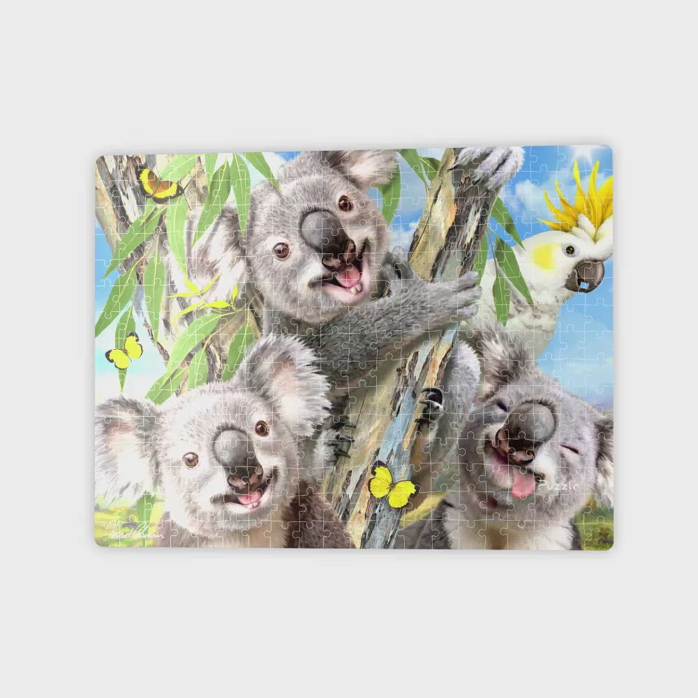 Puzzlr Koala Selfie Howard Robinson 3D Jigsaw Puzzle 15805 48pc 12x9"