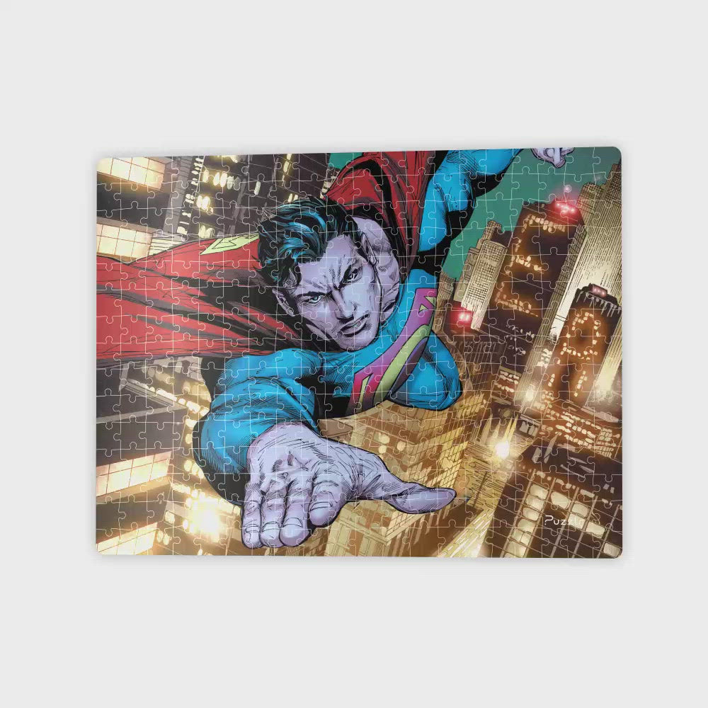 Puzzlr Superman DC Comics 3D Jigsaw Puzzle 32577 500pc 24x18"