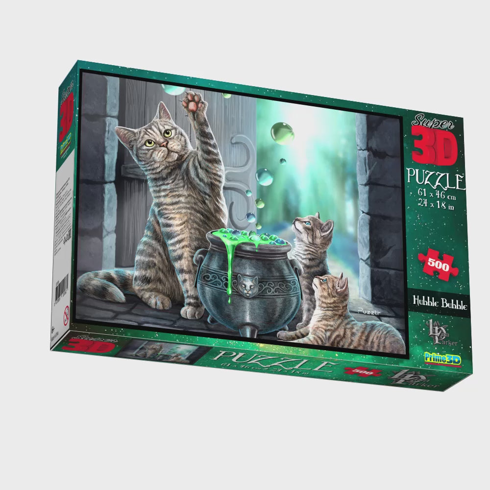 Puzzlr Hubble Bubble Lisa Parker 3D Jigsaw Puzzle 10186 500pc 24x18"